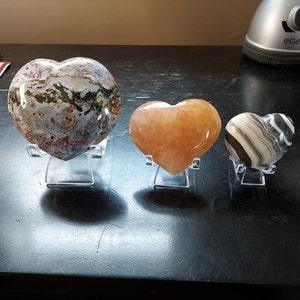 Crystal Heart Display Stands one - Etsy