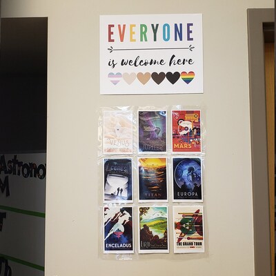 Inclusion Wall Art, Everyone is Welcome Here, Diversity Prints ...