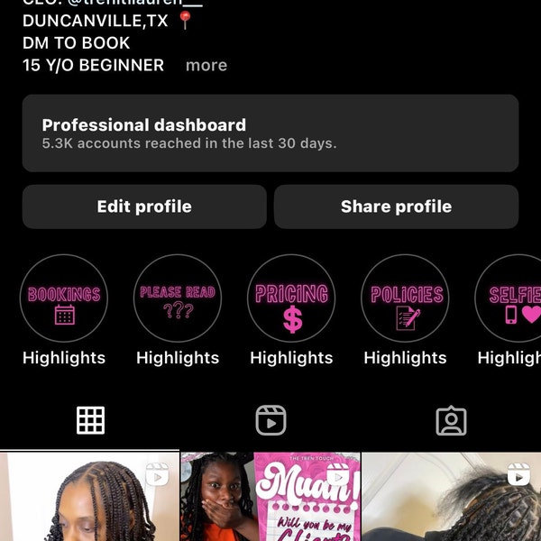 Pink Instagram Highlight Covers - Social Media Highlights - Story ...