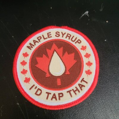 I'd Tap That Maple Syrup Iron on Patch Embroidered Sew - Etsy