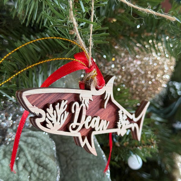 Personalized Native American Layered Wood Ornament, Custom Indigenous ...