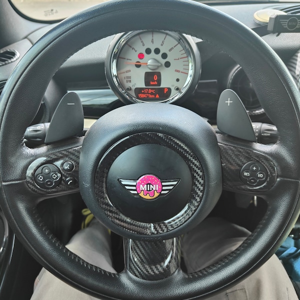Custom Steering Wheel Gel Overlay Emblem Badge Sticker - Fits All MINI ...