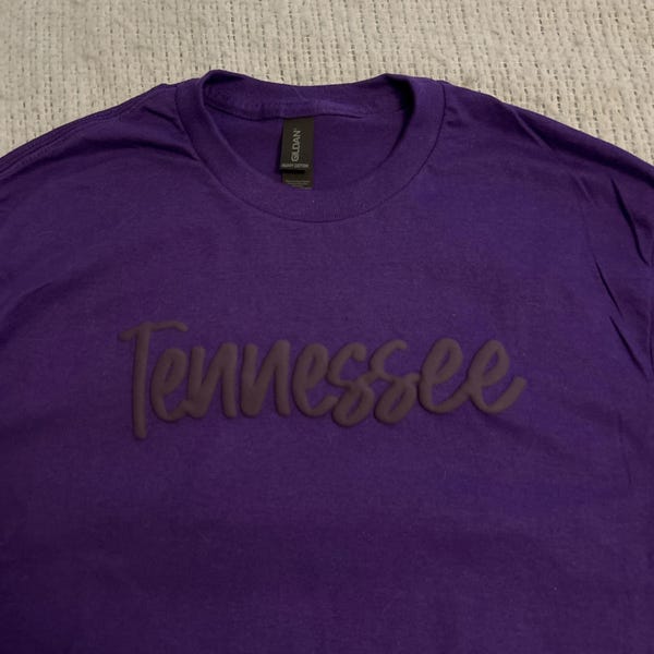 Custom Puff Print Team Name T-shirt, Personalized Puff Writing for ...