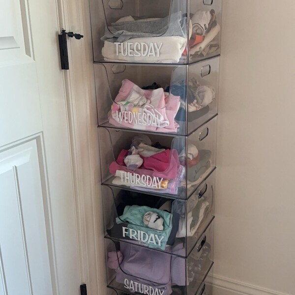 Days of the Week Decals, Days of the Week Stickers, Weekday Decals ...