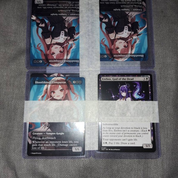 3x Anime Human Token Set - Custom MTG Double-sided 1/1 Human & 1/1 ...