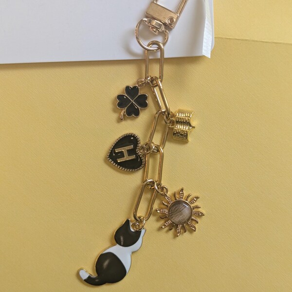 Bag Charm, Bag Keychain Customizable Accessory for Handbag, Keys, Cute ...