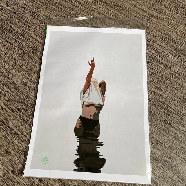 Middle Finger Print Feminist Wall Art Decor Powerful Woman Fashion ...