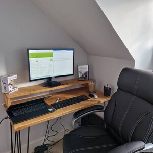 Westerton Home/office Wooden Desk & Box Section Frame Legs - Etsy UK