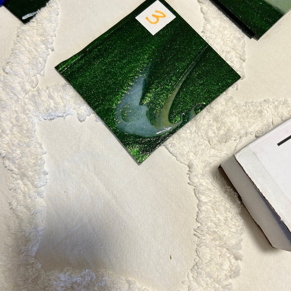 90 COE brown Transparents Bullseye Glass Sheets. choice of 4 Colors ...