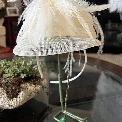 Vintage Swim Cap / Playtex / Raffia hair / Velvet Bow / Made in Western ...