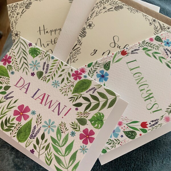 Caru Ti Welsh Love You Card, Carden Dydd Santes Dwynwen, Welsh ...