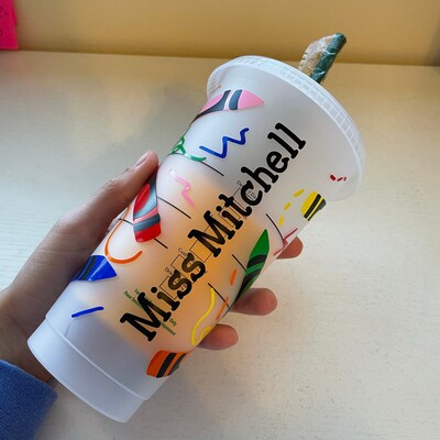 Teacher Starbucks Cup, Personalized Starbucks Cup, Christmas Teacher ...