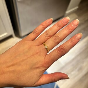 7pcs Minimal Gold Stackable Rings Stackable Delicate Ring Set Gold ...