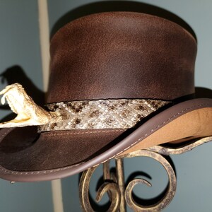 1 Real Animal Tanned Western Diamond Back Rattle Snake Skin Hat Band ...