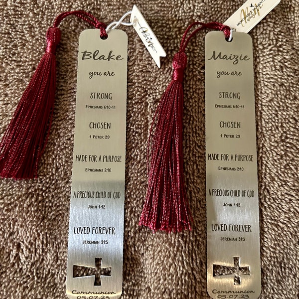 First Communion Bookmark Personalized Bookmark Bible Bookmark Gift Boy ...