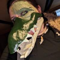 Asymmetrical Reptile Prosthetic Set (lizard / Snake / Iguana) (latex ...
