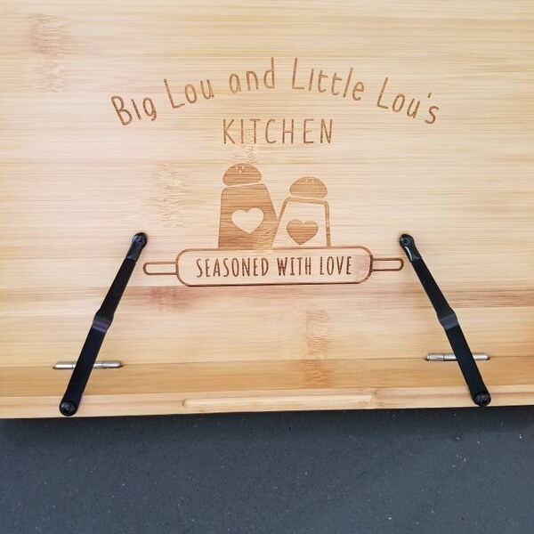 Personalized Cookbook Stand, Recipe Book Holder, Mother's Day Gift ...