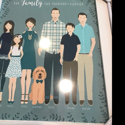 Custom Family Portrait PRINTABLE Personalized Family - Etsy