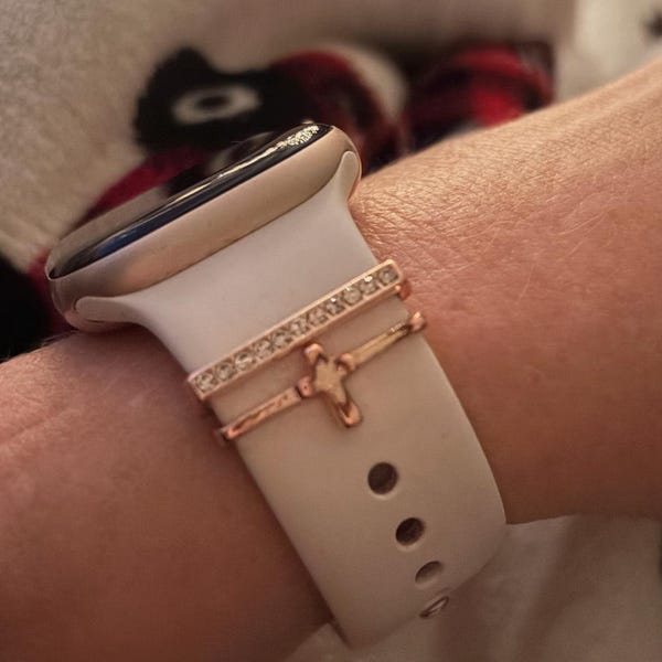 Cross Stackable Watch Band Charms for Apple Watch, Fitbit, Watch Sports ...