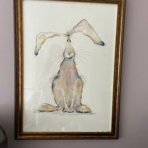 Hare Print, Humphrey the Hare, Rabbit Print, Limited Edition Print - Etsy