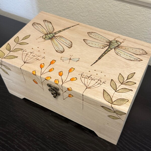 Small Bee Box - Bee Jewellery Box - Small Animal Casket - Wooden ...