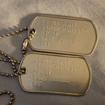 Simon 'ghost' Riley US Military Dog Tag Set - Etsy