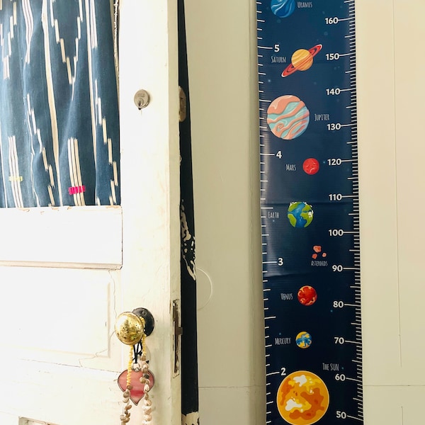 Personalized Kids Growth Chart - 12 Designs, 13oz Vinyl Height ...