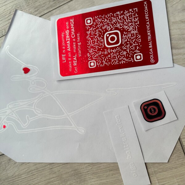 Business QR Code Sticker Facebook Qr Code Instagram Qr Code Etsy Qr ...