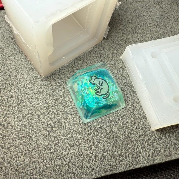 Cute Artisan Resin Keycaps for Cherry R4 MX Profile - Custom Handmade ...