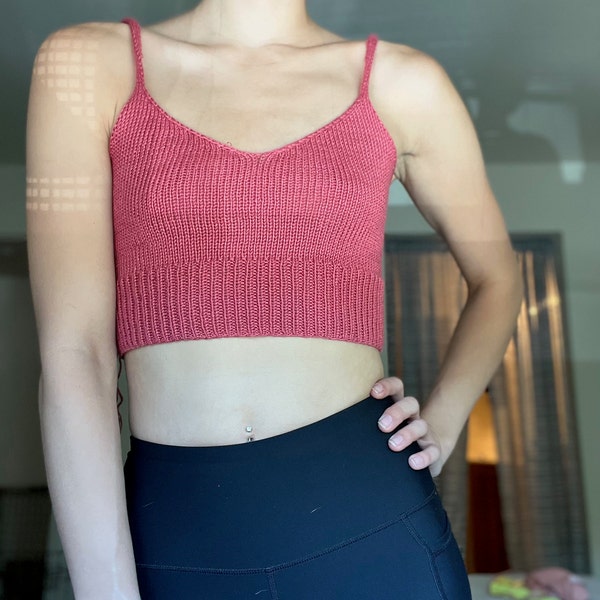 Get It Girl Bra Top Machine Knitting and Hand Knitting Pattern - Etsy