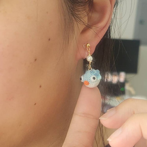 Micro Crochet Earring Handmade Strawberry Earrings Gift for Her Gift ...