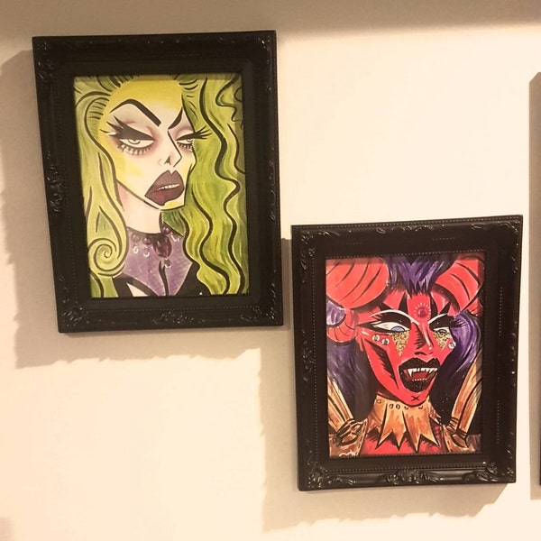 Disasterina Tiefling Fine Art Print by Disasterina - Etsy