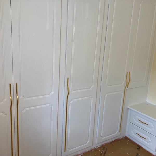 Extra Long Handles,gold/black Handle,drawer Pulls,kitchen Handles ...