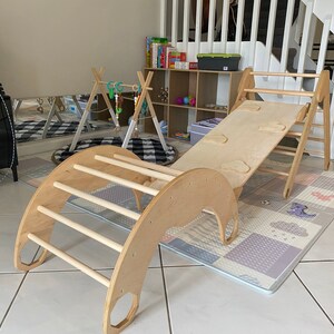 Set of 3 Items: Foldable Triangle Arch Ramp With Slide | Etsy