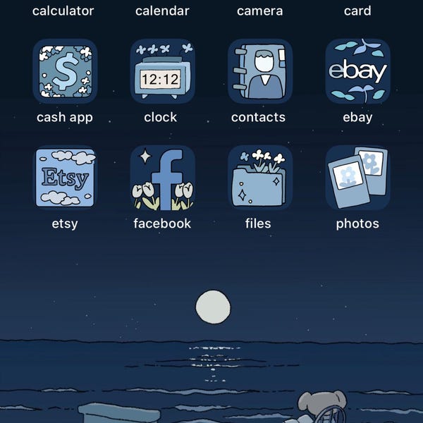 Cute Cozy Summer Icon Set, Cute Icons Pack, iPhone Theme, Cute App ...