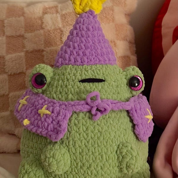 Jumbo Wizard Frog Crochet Pattern / Chunky Crochet Wizard Mage / US PDF ...