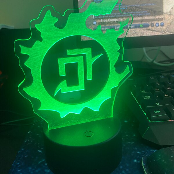 FFXIV | Final Fantasy XIV Acrylic Light Lamp for Any Job/class - Etsy