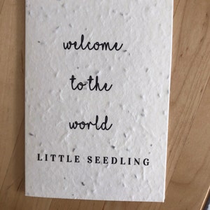 Plantable SEED PAPER Eco-friendly Sustainable Biodegradable | Etsy