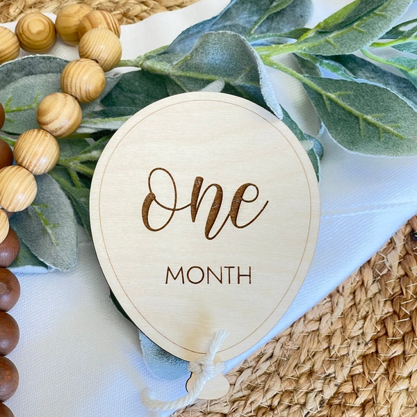 Layered Wooden Milestone Disc Svg, Baby Milestone SVG, Milestone Discs ...