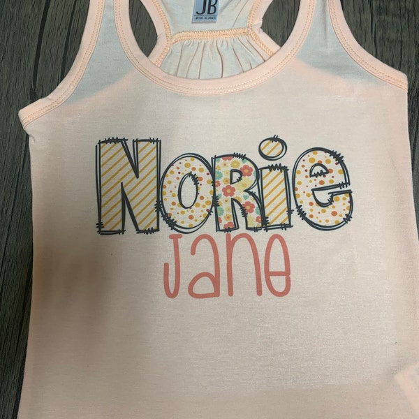 Cute Flower Doodle Letters, Hand Drawn Doodle Alpha Bundle Patterned ...