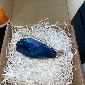 William Morris Granville Gold and Green Scallop Shell Dish Ornament ...