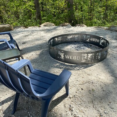 Moose Fire Pit Ring, 16 Tall, Heavy Duty, Gift for Nature Lover, Moose ...