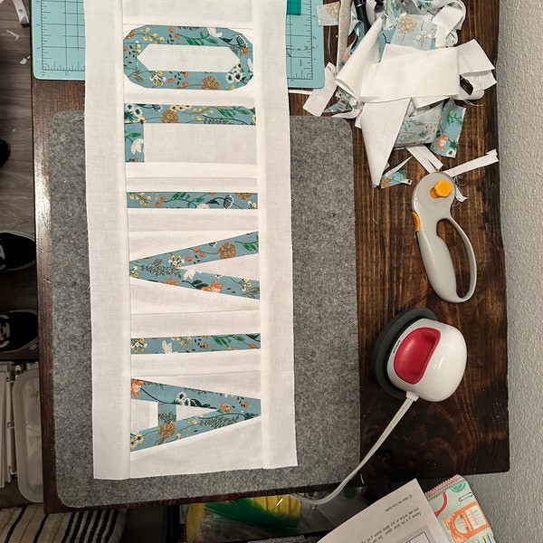 6-inch Alphabet FPP, Foundation Paper Piecing, Pattern, Quilt Blocks ...