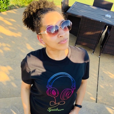 Neurodiverse Infinity Fox T-shirt. Autism Pride and Acceptance, Black ...