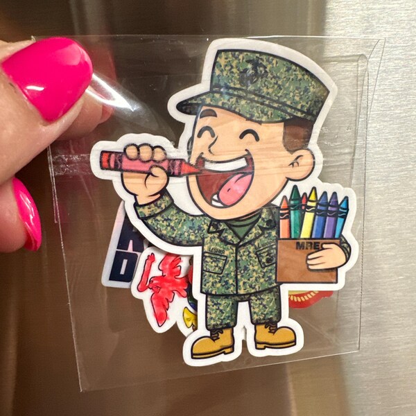 Marine Crayon Eater Custom Vinyl Sticker | USMC Sticker | "official ...