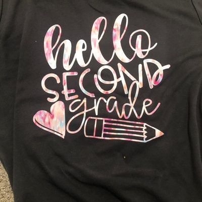 Back to School, Hello 2nd Grade SVG, School Cut File, School Shirt, Svg ...