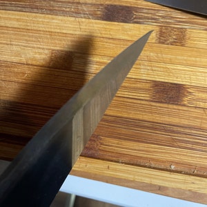 Crude Premium Chinese Cleaver Vegetable Chef Knife, 8 Inch Narrow ...