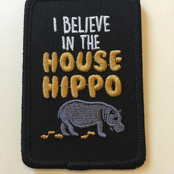 House Hippo SEW ON Patch - Etsy Canada