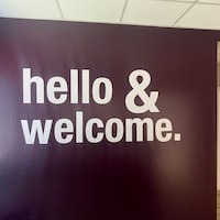Hello & Welcome, Office, Wall, Art, Decor, 3D, PVC, Typography ...