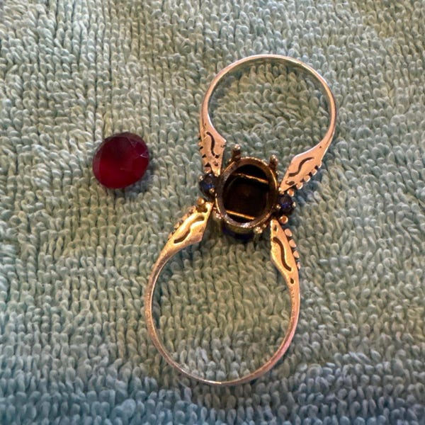 Extraordinary Ring, Reversible Ring, Two in a One Ring, Round Cut ...